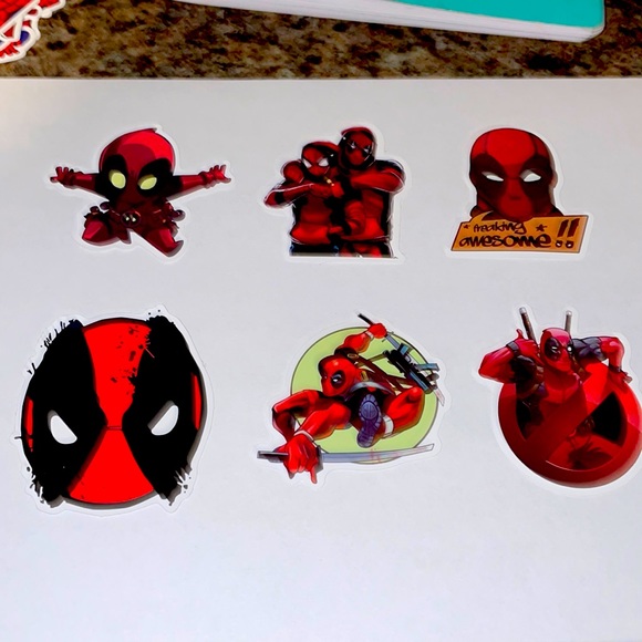 Marvel | Other | Deadpool Vinyl Sticker Set | Poshmark